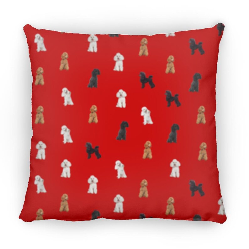 Poodle Throw Pillow Poodle Dog Lovers Gift All Over Print - Etsy