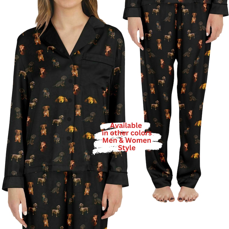 Dachshund Pajamas for Women - Etsy UK