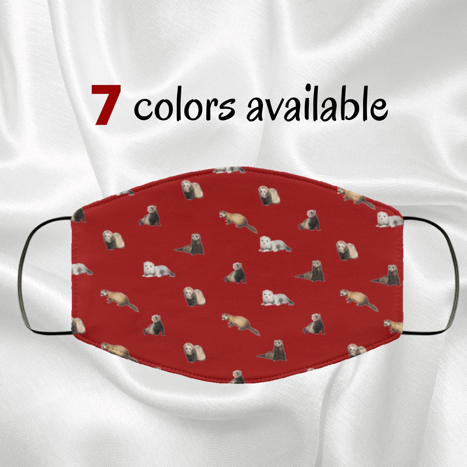 Ferret Face Mask Ferret Print Ferret Gifts Ferret Mask | Etsy