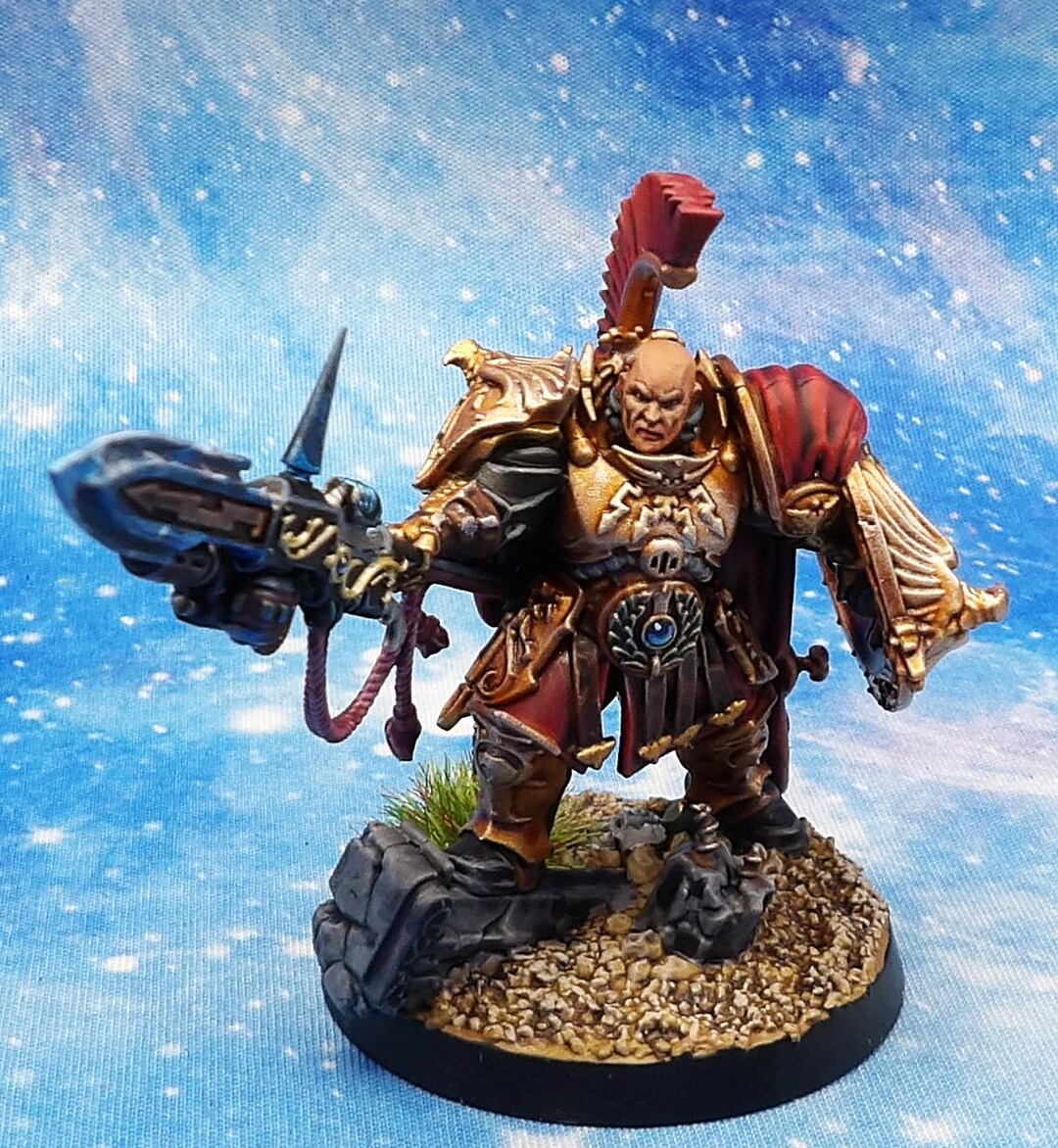 Adeptus Custodes Shield Captain Wh40k.assembled and Painted to a Very ...