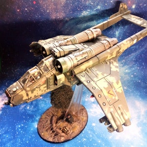 Wh40k Astra Militarum Imperial Guard Valkyrie Flyer Painted With Mini ...