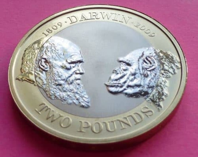 Charles Darwin 2 Pound Coin - Etsy