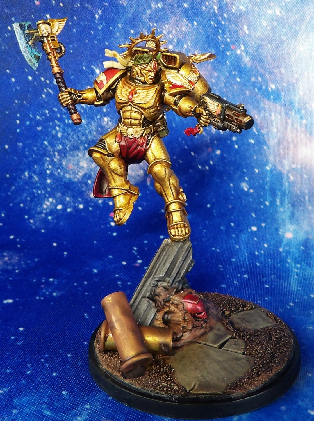 Wh40k Blood Angels: Blood Angels Chapter Master Dante .painted to a ...