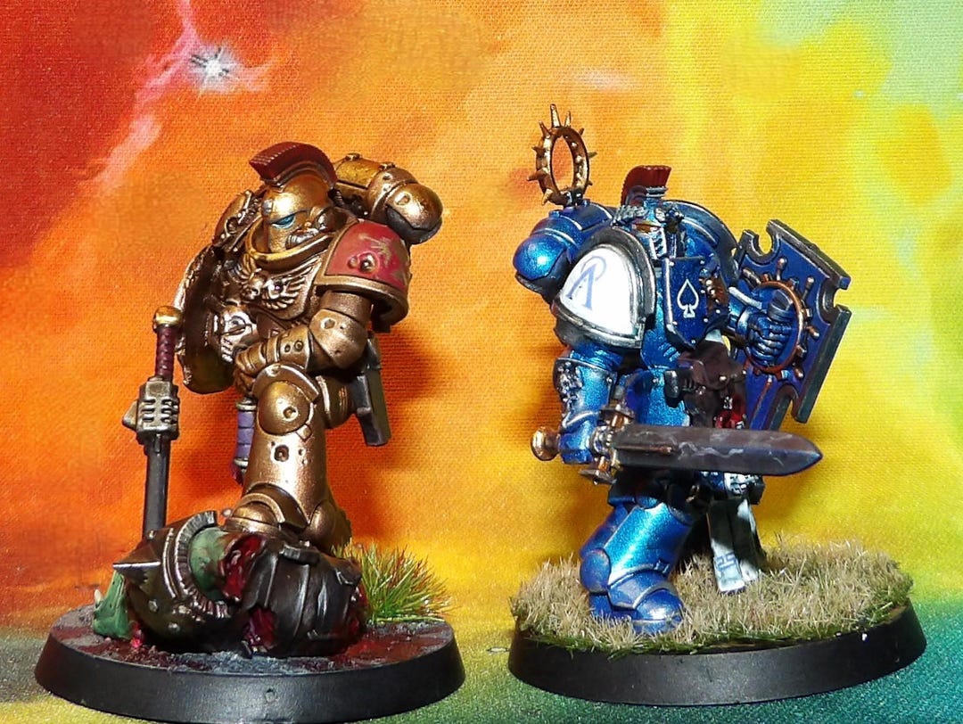 Primaris Pair : Wh40k Battle of the Greek Chapters-minotaurs Vs Iron ...