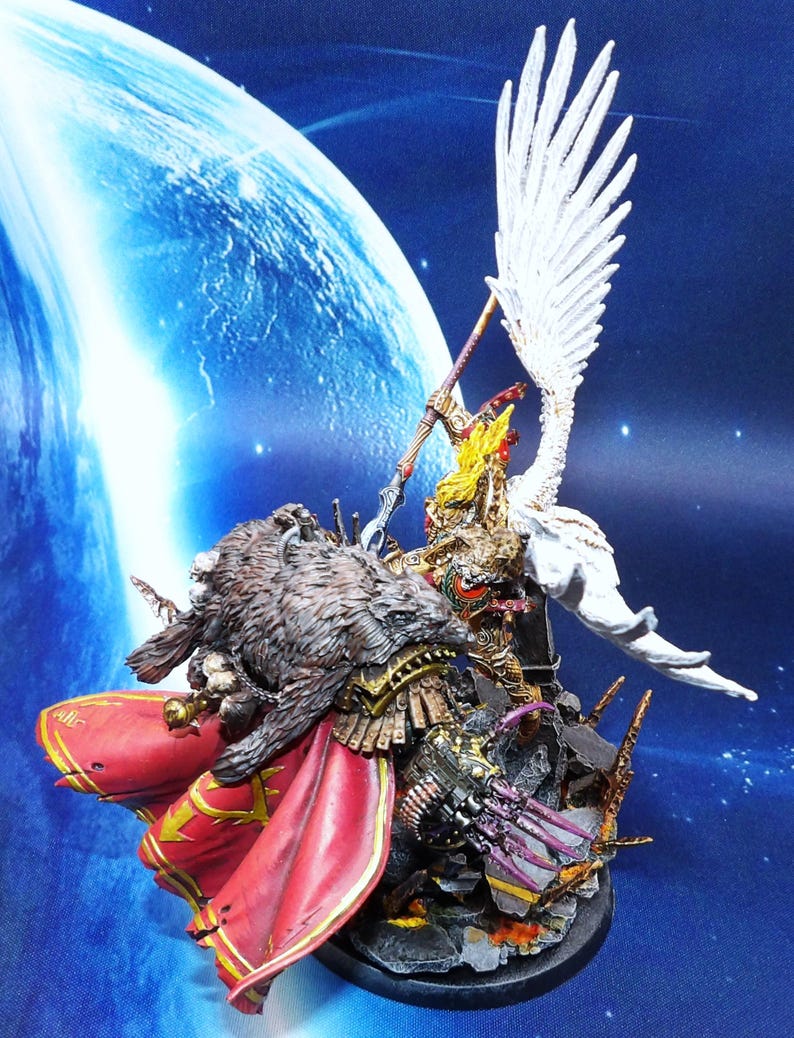 Forgeworld WH30K Primarch Duel: Sanguinius Vs Ascended Horus Diorama - Etsy