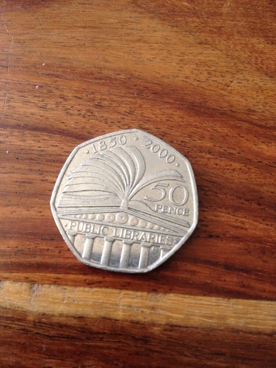 50p 2000 Bibliotecas Públicas 1850-2000 cincuenta peniques - Etsy España