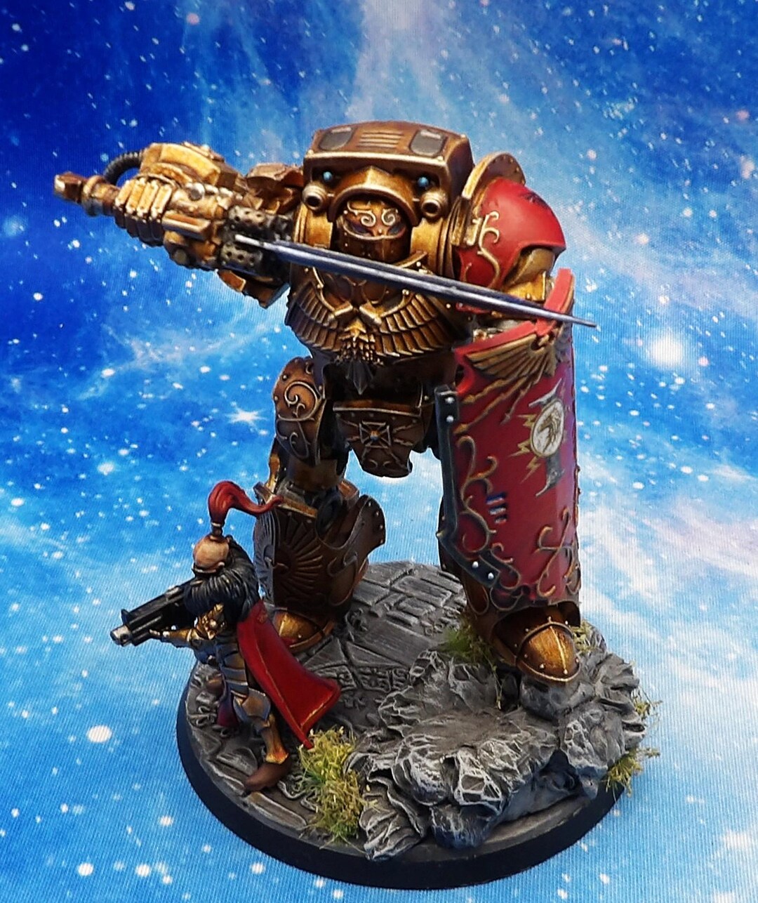 Forgeworld Legio Custodes Contemptor Galatus Dreadnought. Pro Painted ...