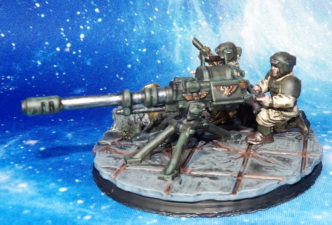 Wh40k Astra Militarum - Imperial Guard: Cadian Field Heavy Weapons Team ...