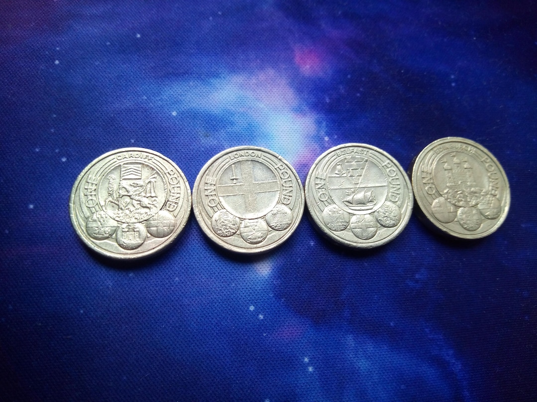 Full Set Rare 1 One Pound (old) Coins Capital Cities - London Cardiff ...