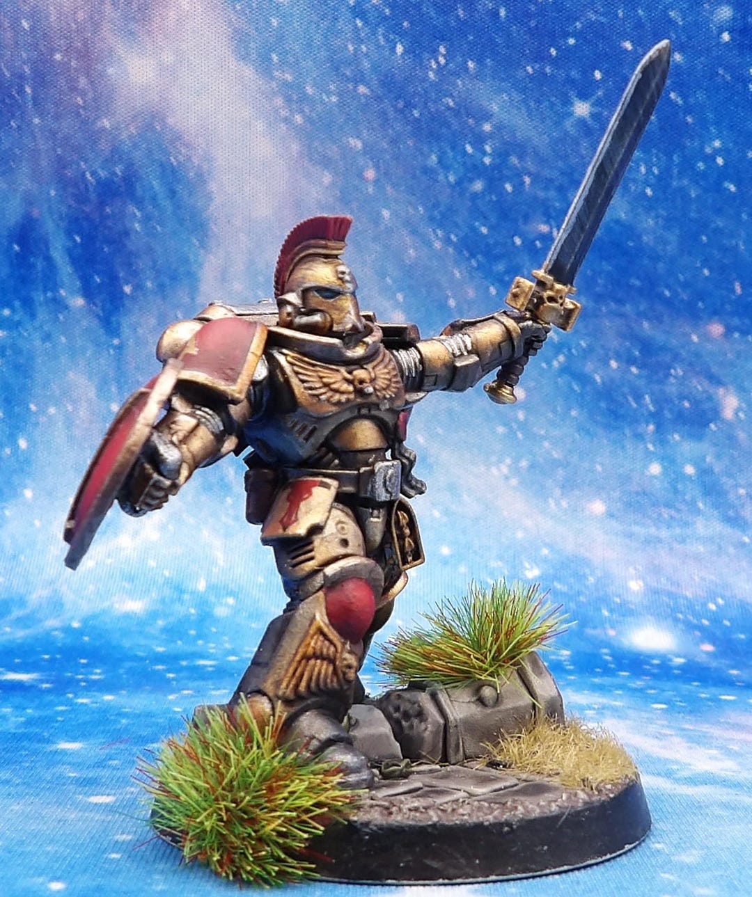 Wh40k Minotaurs Chapter Primaris Lieutenant .painted to a High Standard ...