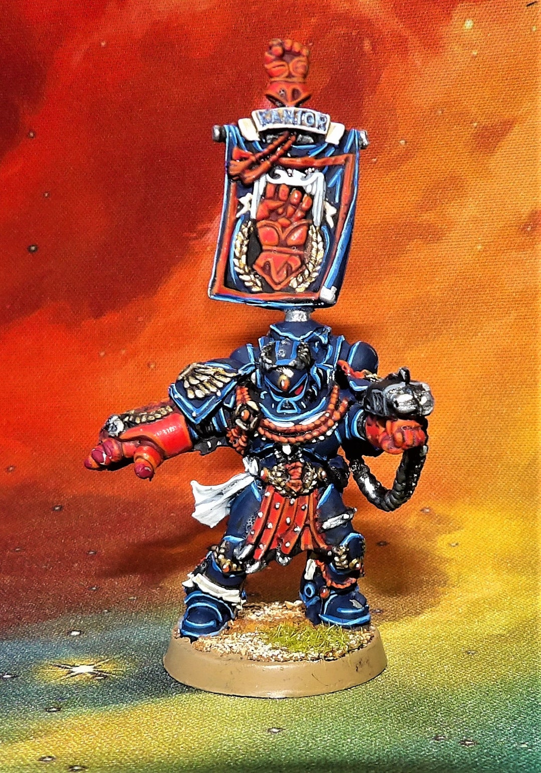 Vintage Metal Mini: Wh40k Crimson Fists Chapter Master Pedro - Etsy