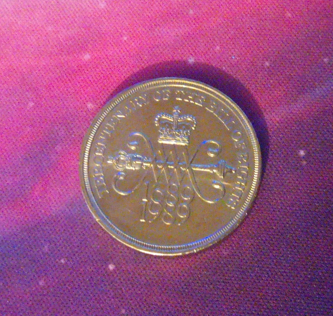 1689-1989 old 2 Two Pound Coin Tercentenary of the BILL of Rights - Etsy UK