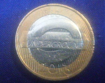 2013 London Underground Roundal 2 Pound Coin Circulated .. - Etsy