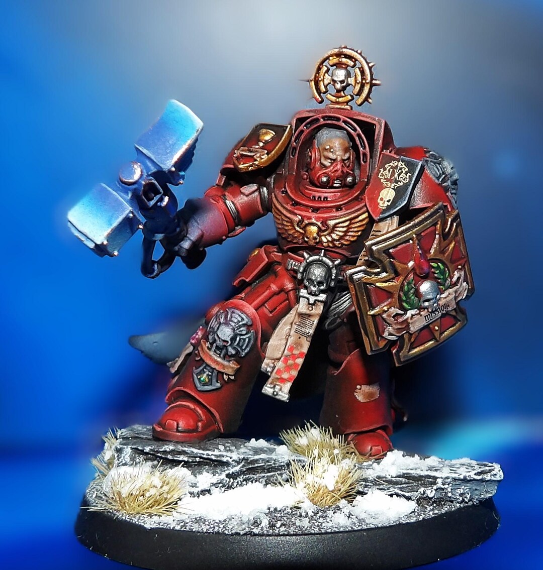 Wh40k Leviathan Blood Angels Chapter Terminator Captain With Pweor ...
