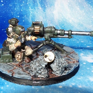 Wh40k Astra Militarum - Imperial Guard: Cadian Field Heavy Weapons Team ...