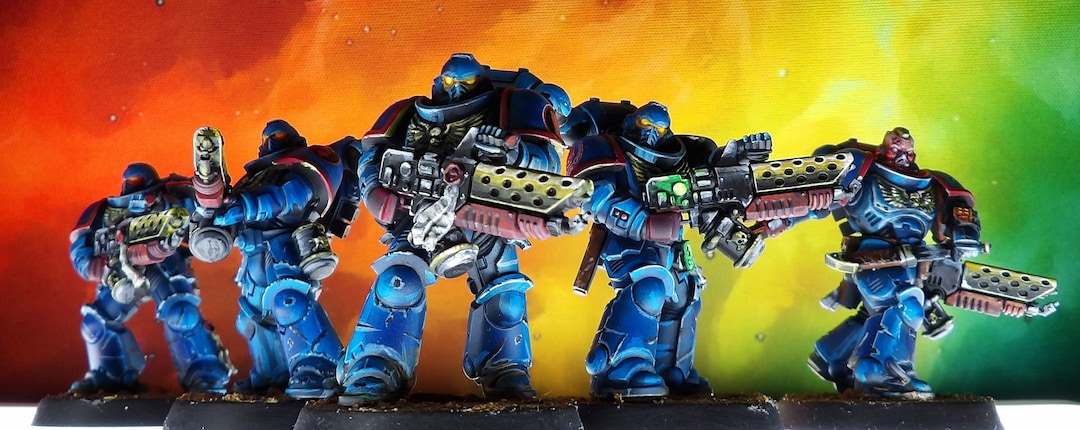 Wh40k Primaris Squad: Crimson Fists Infernus Squad Warhammer 40k ...