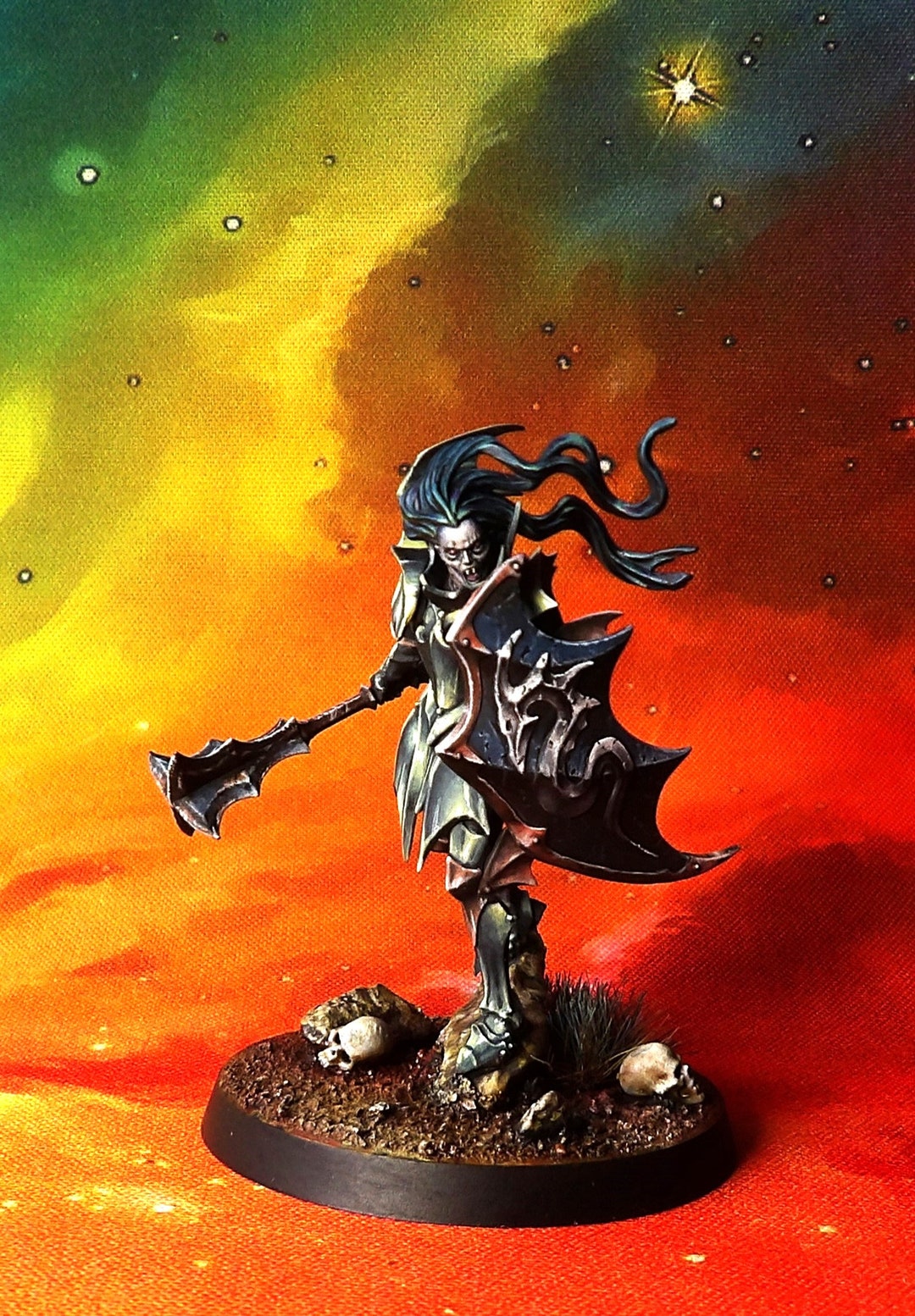 Vampire Lord-soulblight Gravelords ,age of Sigmar .expertly Painted - Etsy