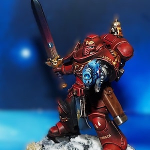 Wh40k Space Marine Blood Angels Chapter Primaris Lieutenant.expertly ...