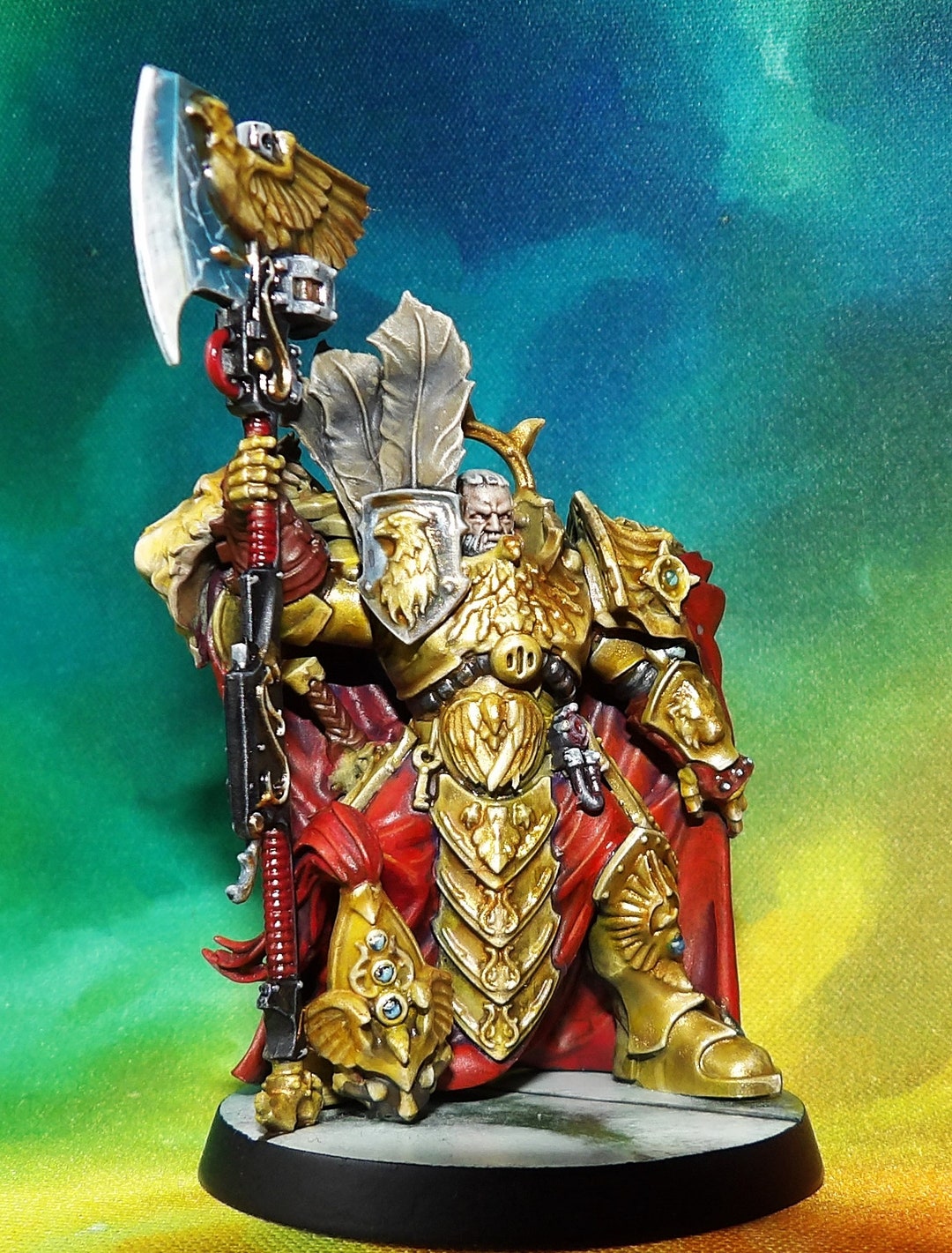 Wh40k Adeptus Custodes:captain-commander Trajann Valoris .assembled and ...