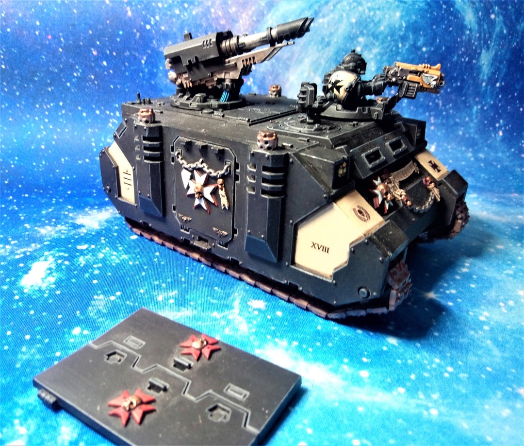 Wh40k Space Marine Black Templars Razorback/rhino Armored Vehicle ...