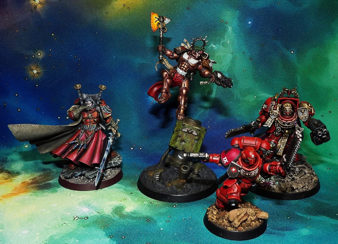 Wh40k Blood Angels 4mini Display Collection:dantemephiston - Etsy