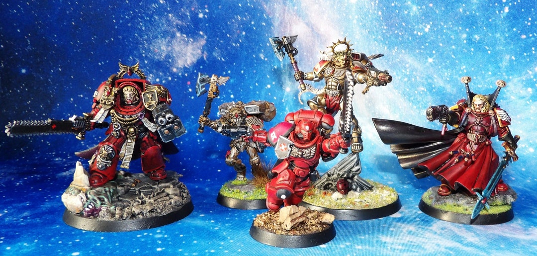 Wh40k Blood Angels 5mini Display Collection:dante oldnew,mephiston ...