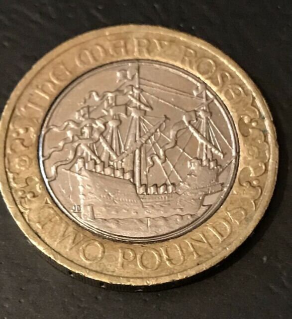 Rare 2 Pound Coin 2011 MARY ROSE 500TH ANNIVERSARY - Etsy UK