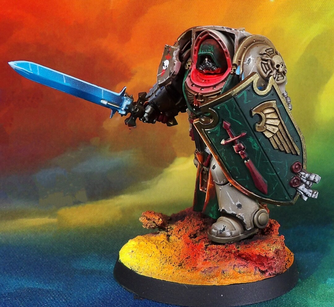 Wh40k New Releases: Dark Angels First Company Deathwing Knight.painted ...
