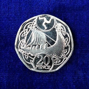Pair: 2019 Isle of Man 20p Twenty Pence Coin Viking Longboat - Etsy