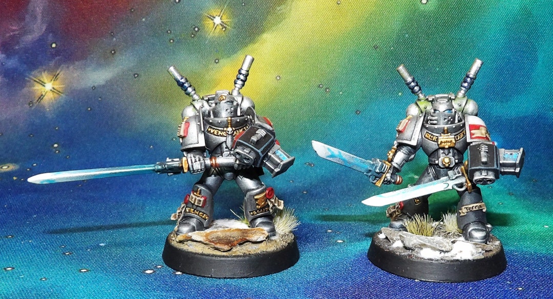 Pair:grey Knights X2 With Aegis Armor and Teleporter.warhammer - Etsy