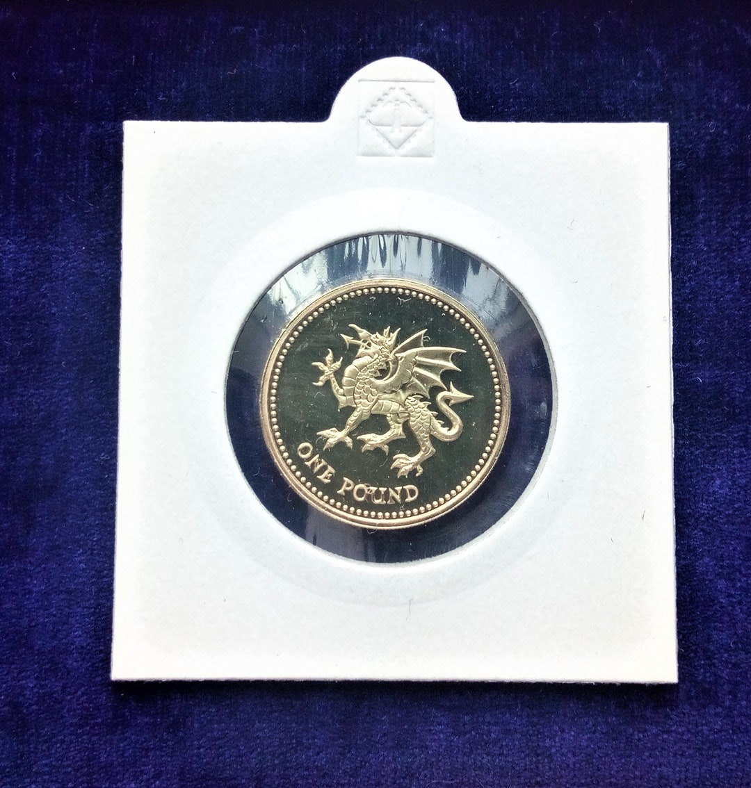 Wales Dragon One Pound (old) Coin .unciruclated,proof - Etsy