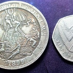 Lucifer Coin Coven of Witches Occult Magic Fantasy Myth Hobo Coin - Etsy UK