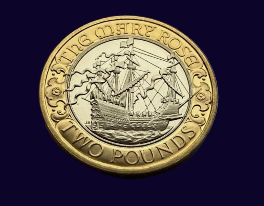 Rare 2 Pound Coin 2011 MARY ROSE 500TH ANNIVERSARY - Etsy UK