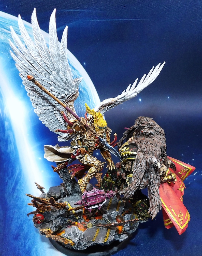 Forgeworld WH30K Primarch Duel: Sanguinius Vs Ascended Horus Diorama - Etsy