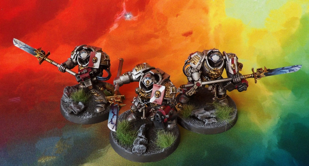 Wh40k 3man Squad Grey Knight Terminatoraegis Armor .assembled and ...