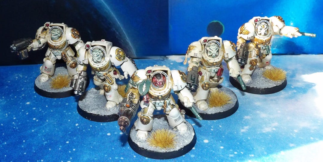 Wh40k Dark Angels Deathwing Terminator 5 Man Squad .painted to High ...