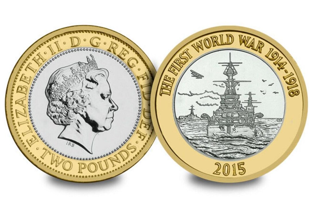 The First World War HMS BELFAST 1914-1918 2 Pound Coin - Etsy
