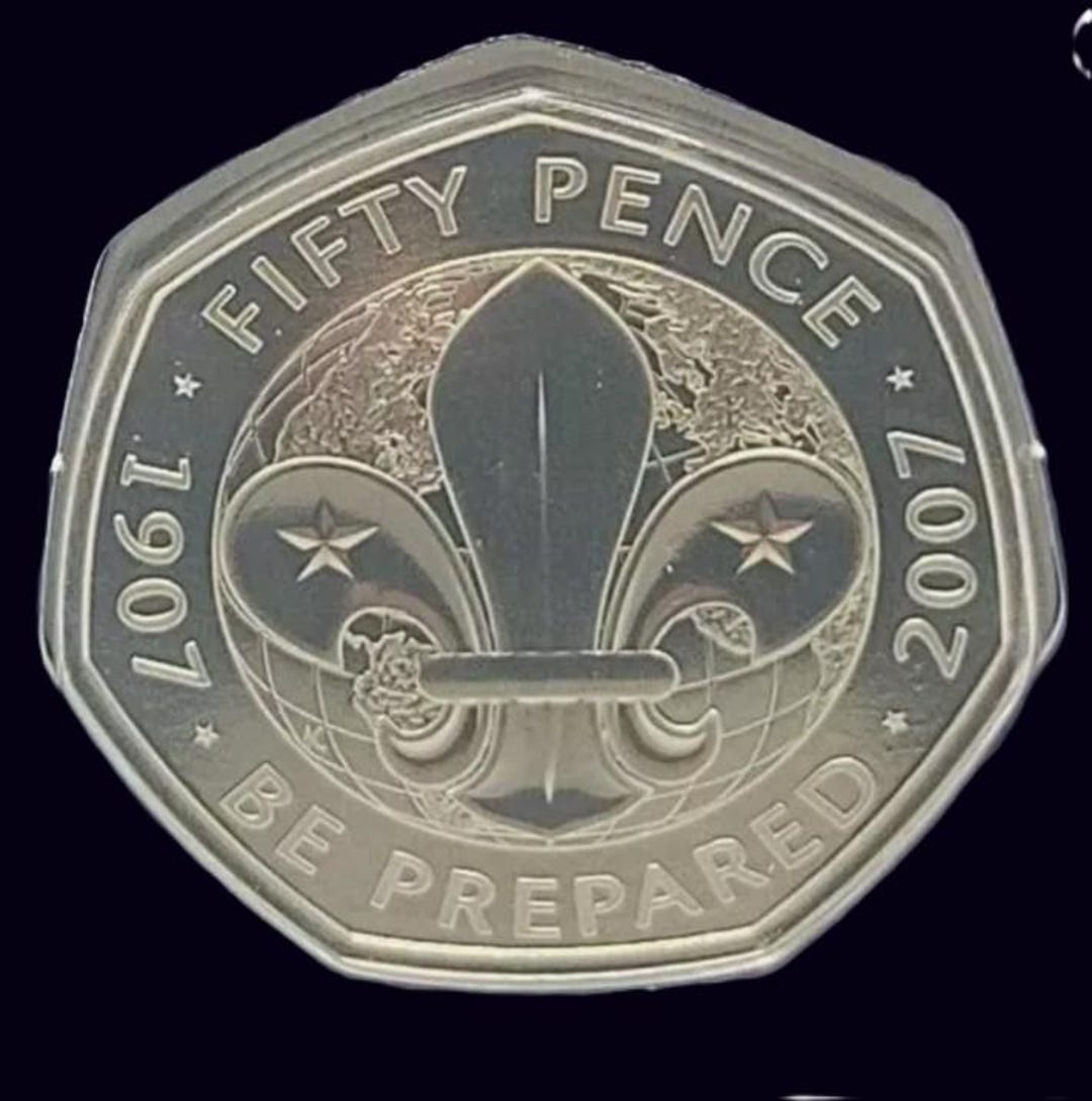 50p Scouts Coin Be Prepared 2007 - Etsy