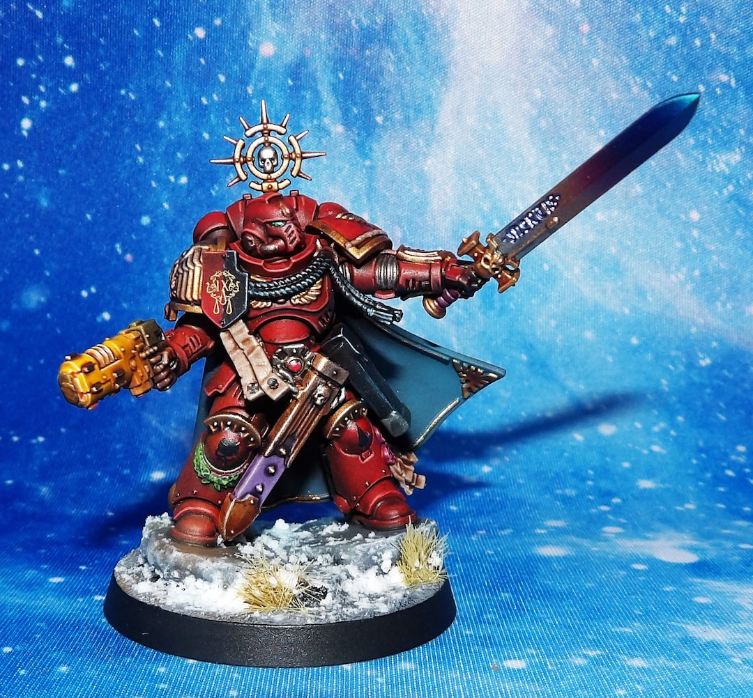 Wh40k Leviathan Blood Angels Chapter Primaris Captain .painted to an ...