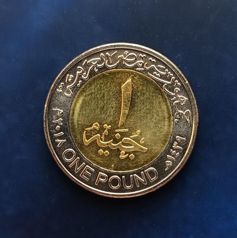 Commemorative Issue: Egypt One Pound Coin (golden Mask) Egyptian ...