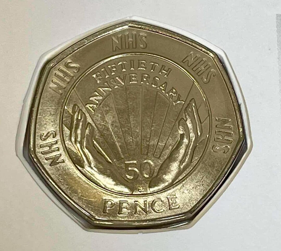 NHS 50th Anniversary --50p Fifty Pence Coin 1998 - Etsy UK