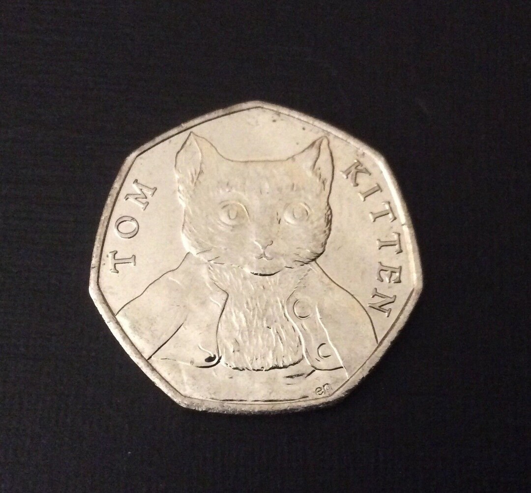 Tom Kitten Rare 50p Coin 2017 - Beatrix Potter Coin - Etsy UK