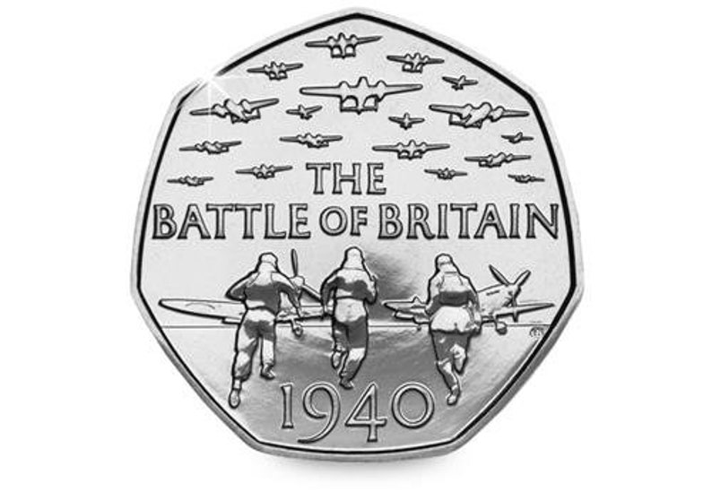 The UK Battle of Britain 50p - Etsy