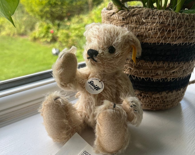 Vintage Collectible Steiff Miniature Jointed Teddy Bear With Original ...