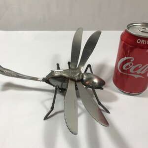 Large Metal Dragonfly Sculpture - Etsy