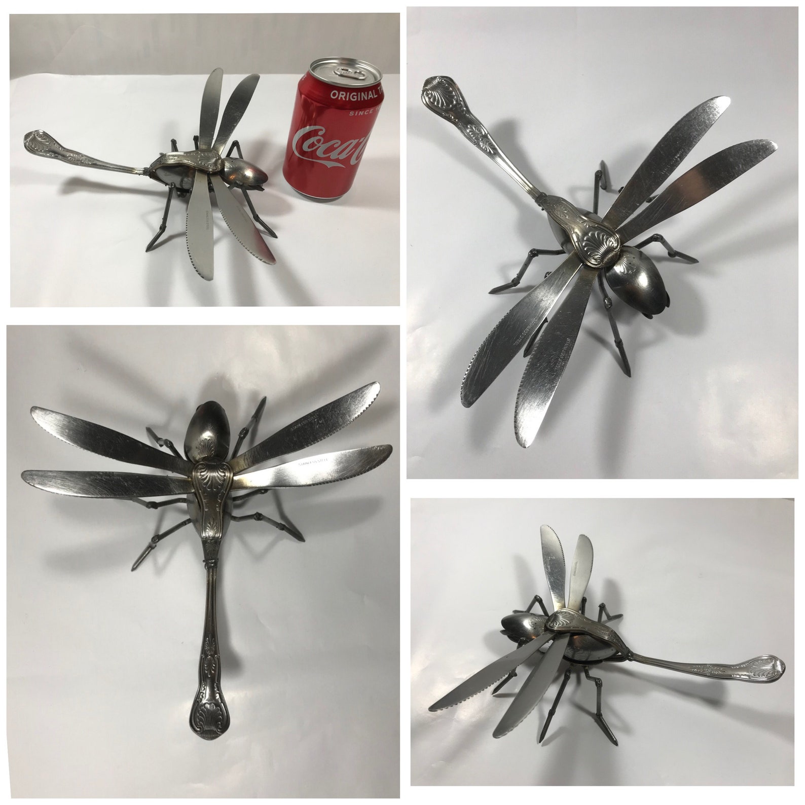 Large Metal Dragonfly Sculpture - Etsy