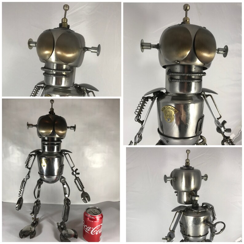 Robot Sculpture - Etsy