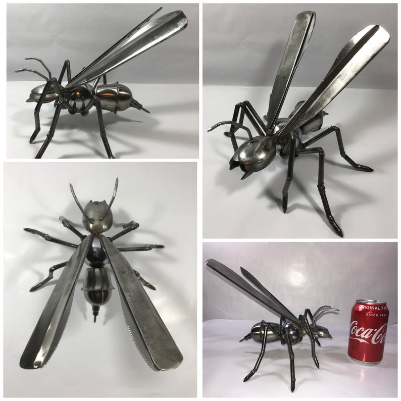 Wasp - Hornet - Bee Metal Handmade Sculpture - Etsy