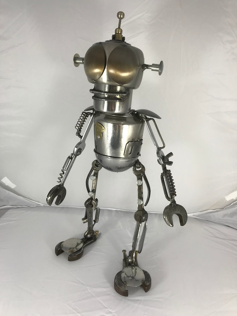 Robot Sculpture - Etsy