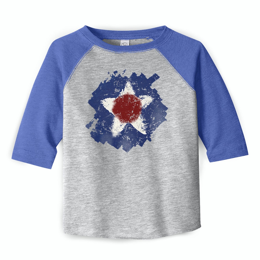 Kid's Primitive Drawing of U.S. Army Air Corp Insignia T-shirt, Royal ...